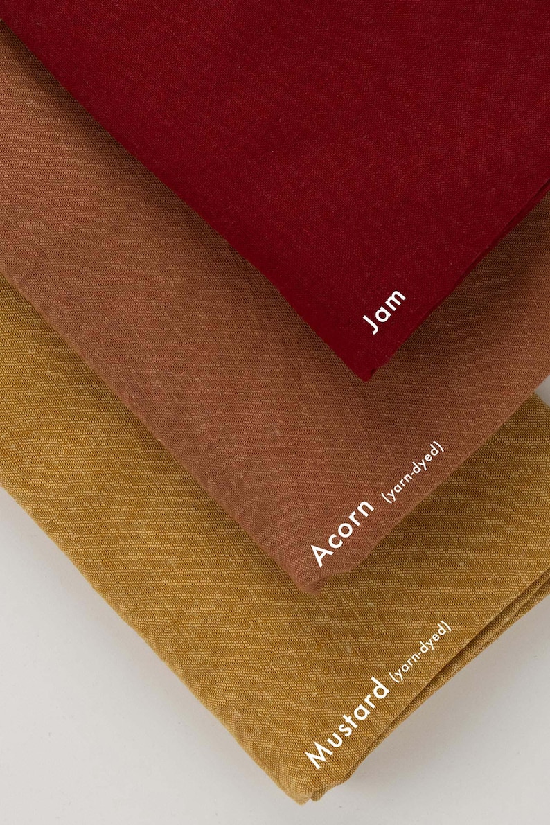 Lightweight Linen Rayon Blend Fabric for Apparel in 20+ Colors, Yarn ...