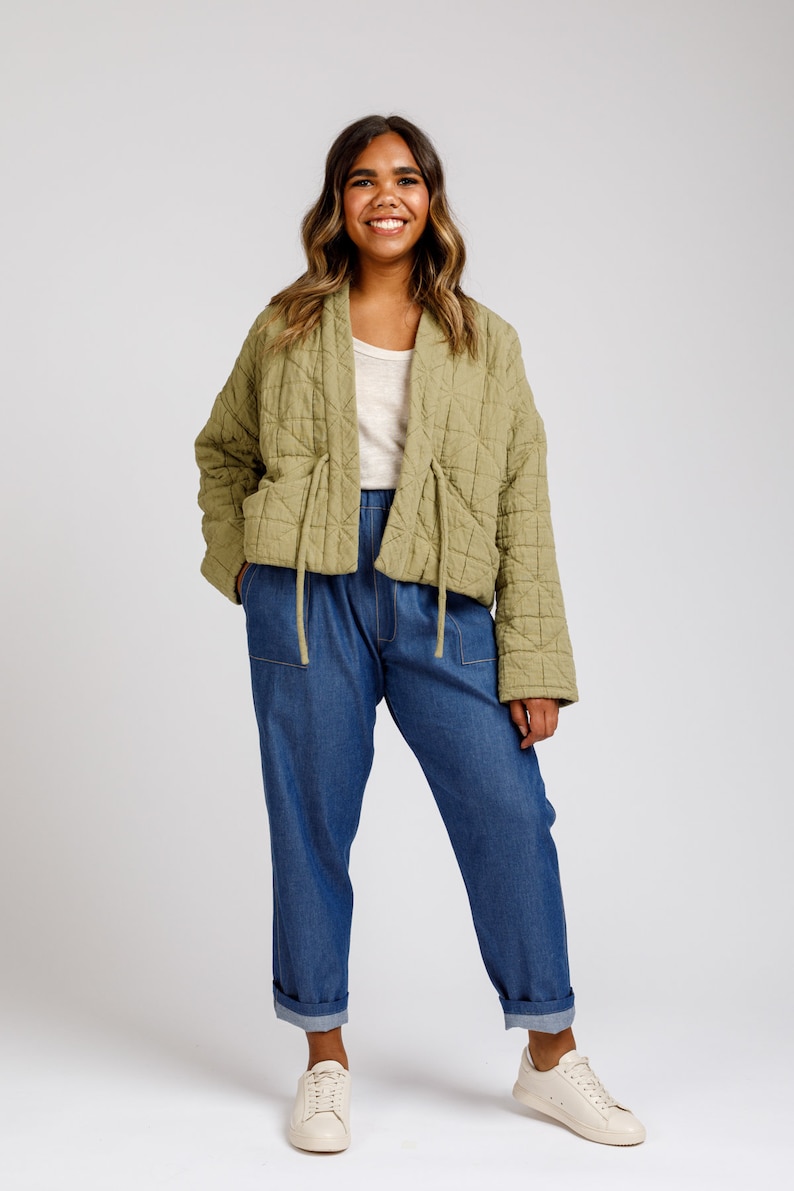 Hovea Quilted Jacket Sewing Pattern | Size 0-20 | Megan Nielsen ...