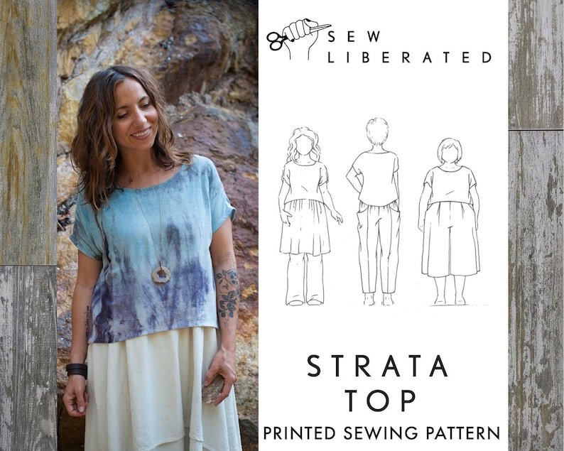 Strata Top Sewing Pattern by Sew Liberated - Etsy