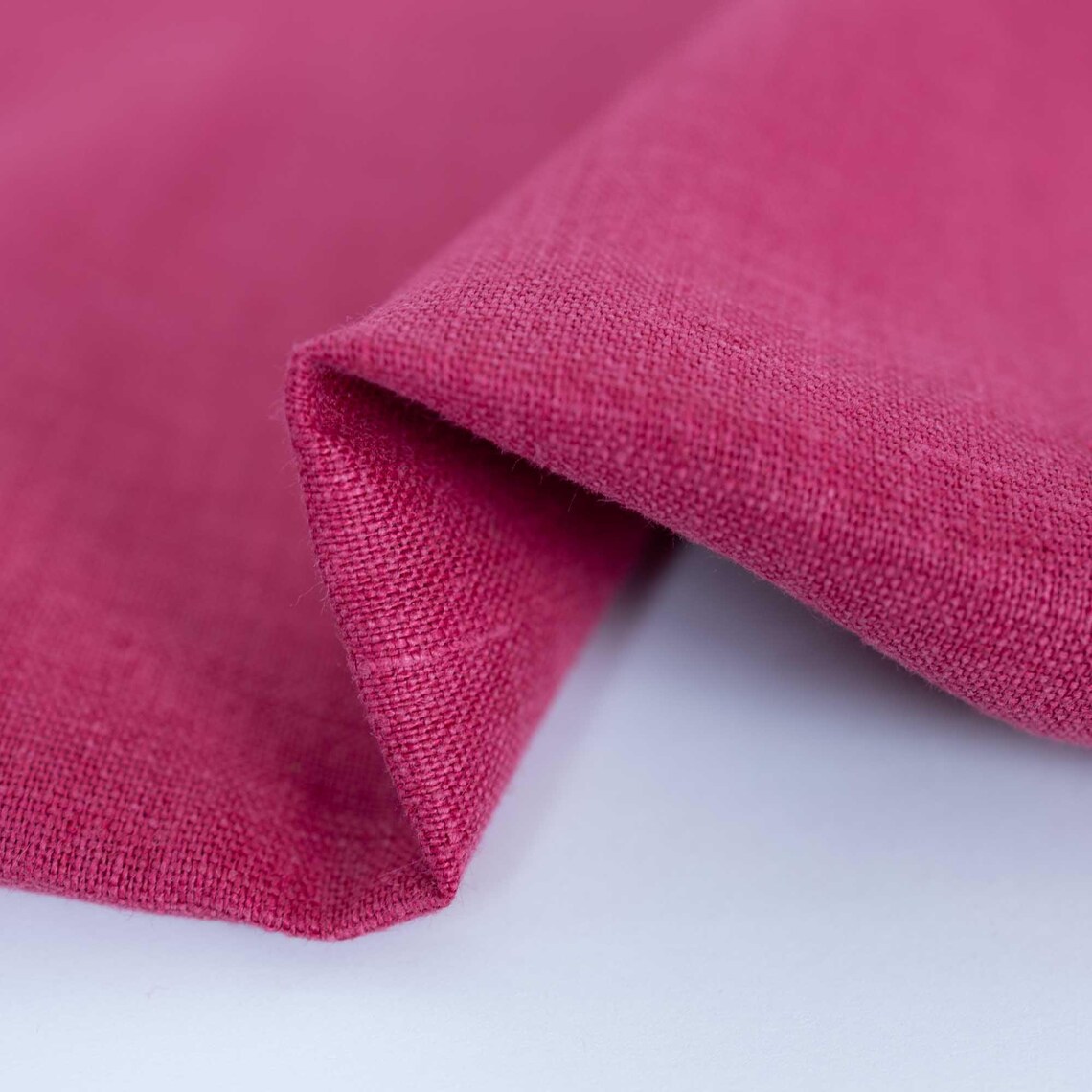 Lightweight Laundered Linen Fabric in Sangria, 5.5 Oz, 56" Wide, Made ...