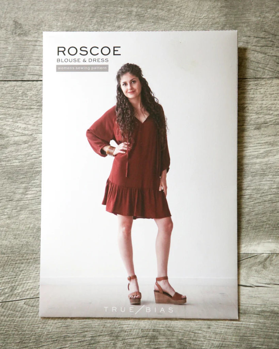 Roscoe Blouse & Dress Sewing Pattern Sizes 0-18 True Bias Poet's Blouse ...