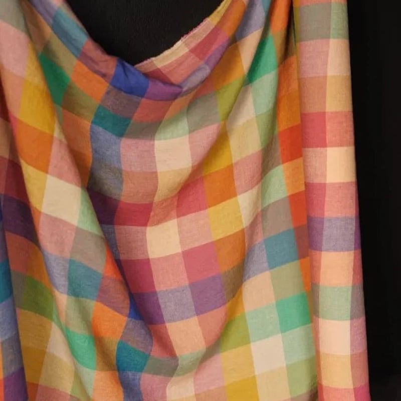 Check Fabric - Etsy