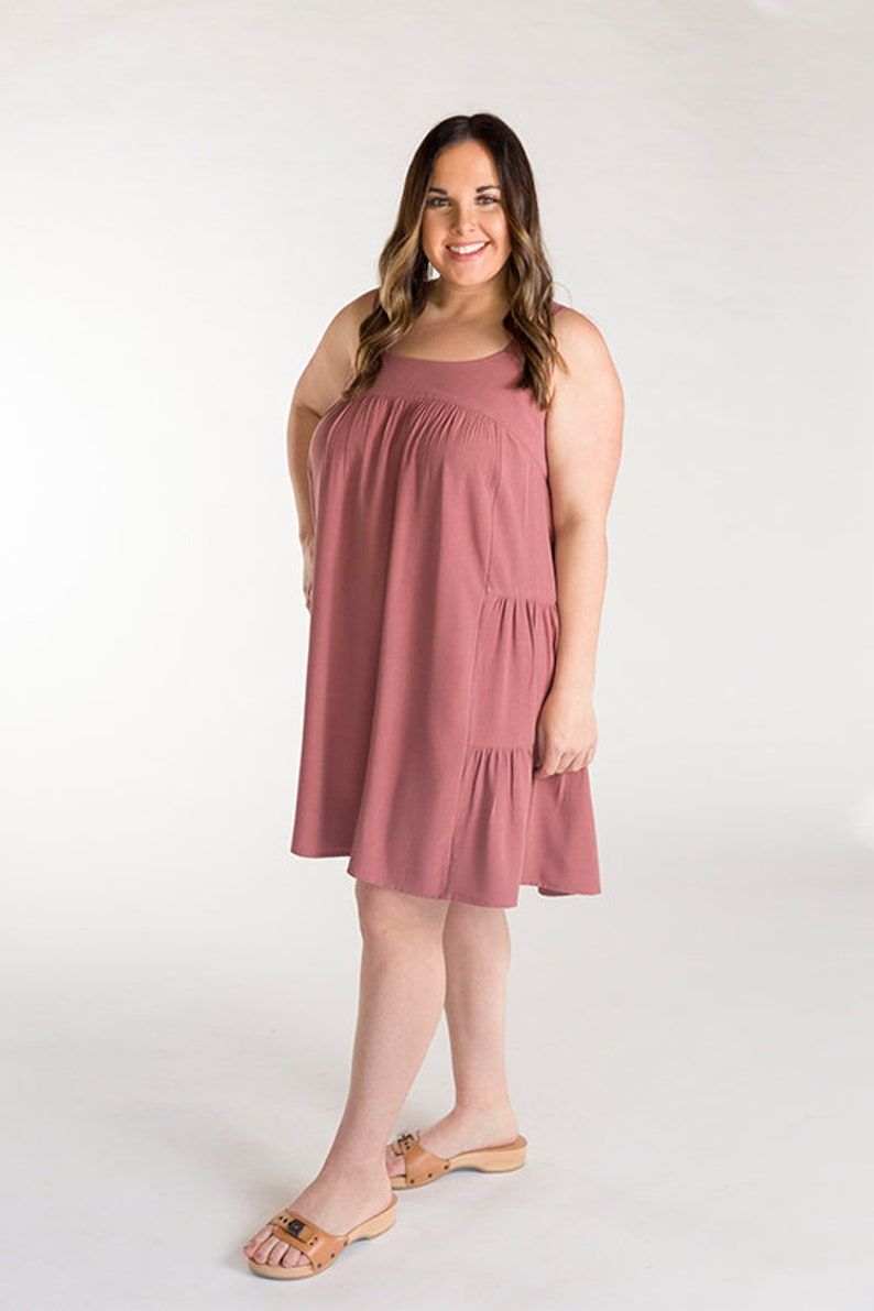 Marcel Dress and Tank Top Sewing Pattern by Chalk & Notch (sizes 0-30 ...