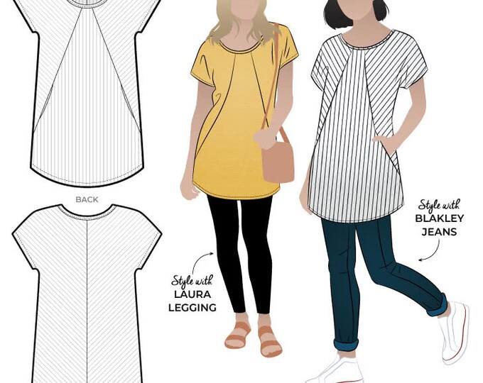 Matcha Top Sewing Pattern | Sizes 0-24 | Sew Liberated | Blouse With ...