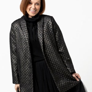 Loren Jacket Sewing Pattern by Style Arc, US Sizes 0-26, Shawl Collar ...