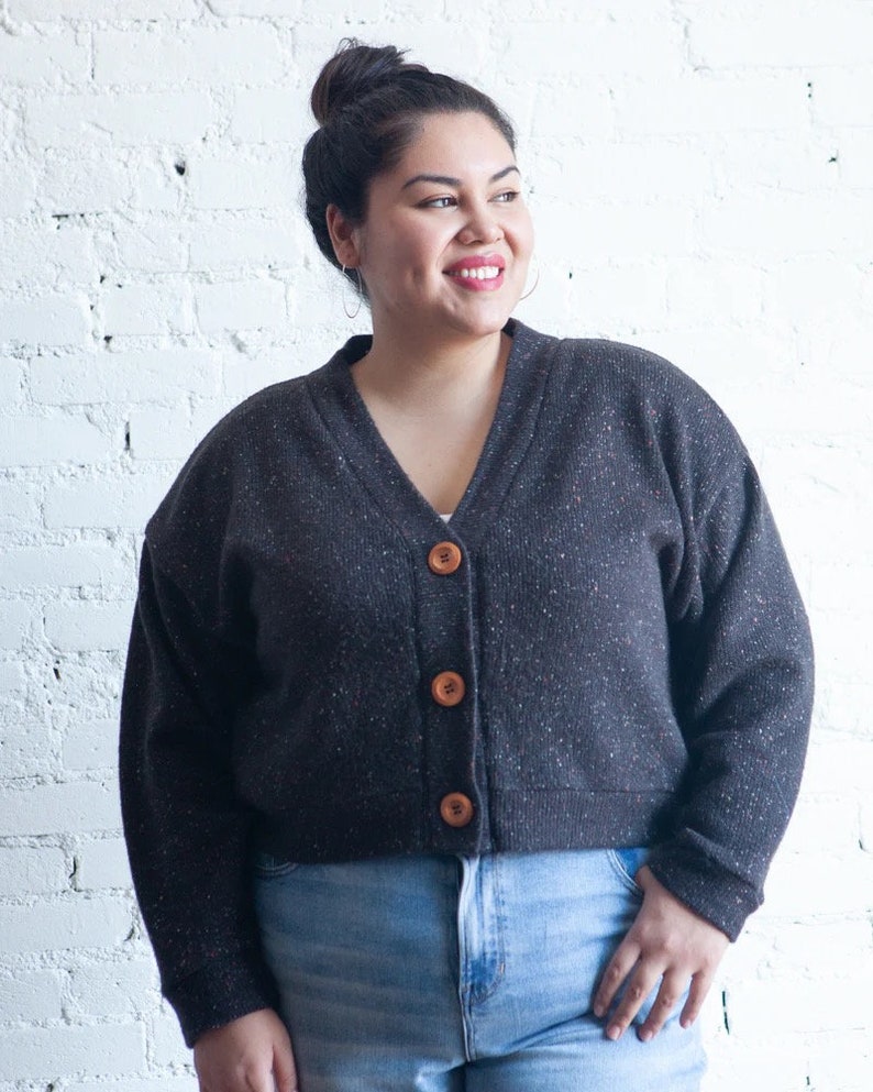 Marlo Sweater Sewing Pattern | Plus Sizes 14-30 | True Bias | Cardigan ...