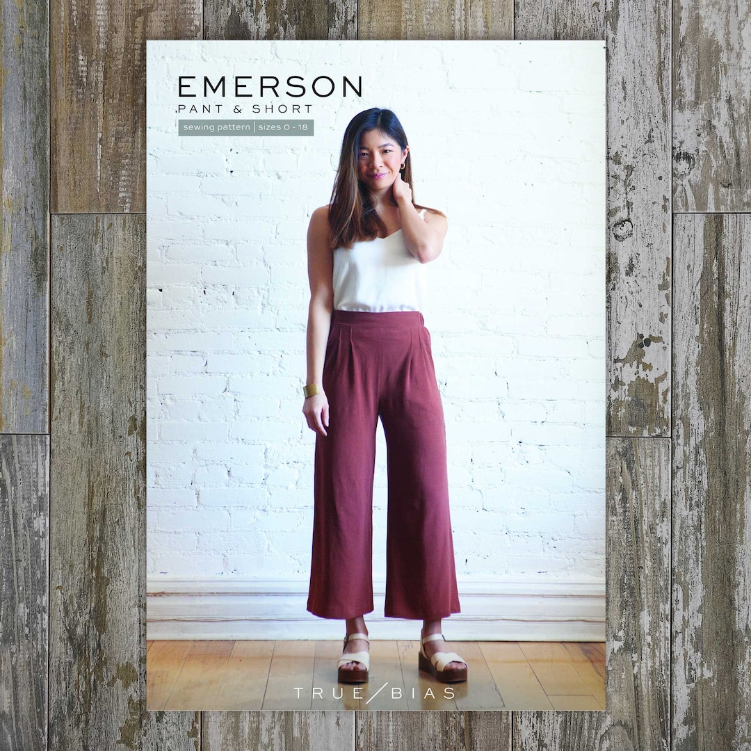 Emerson Pant & Short Sewing Pattern Sizes 0-18 True Bias Comfortable ...