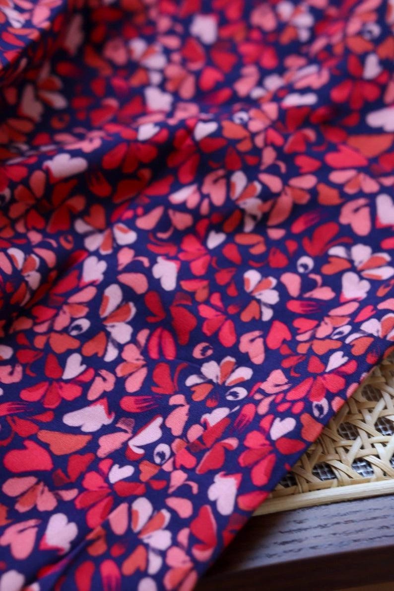 French Rayon Challis Fabric in Scintille by Lise Tailor, Abstract for ...