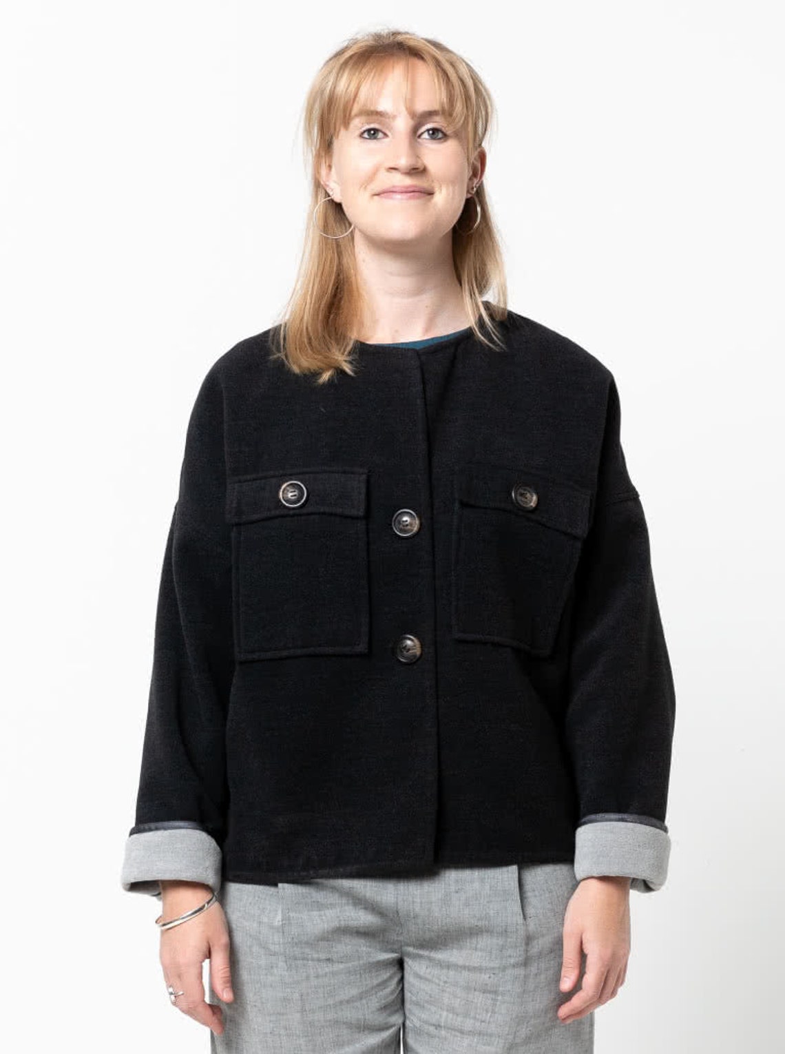 Adelaide Woven Jacket Sewing Pattern by Style Arc, US Sizes 0-18, Boxy ...