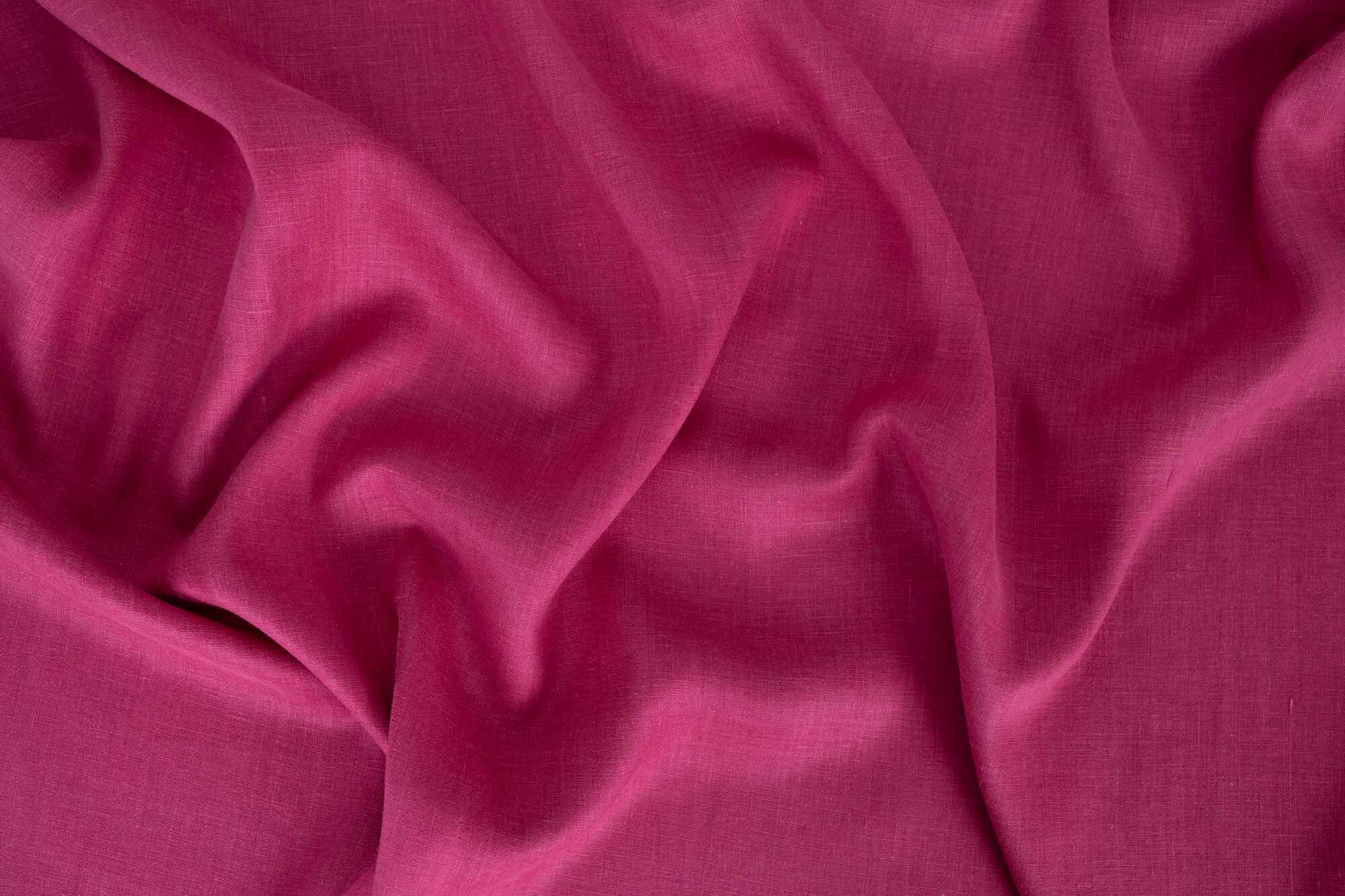 Lightweight Laundered Linen Fabric in Sangria, 5.5 Oz, 56" Wide, Made ...