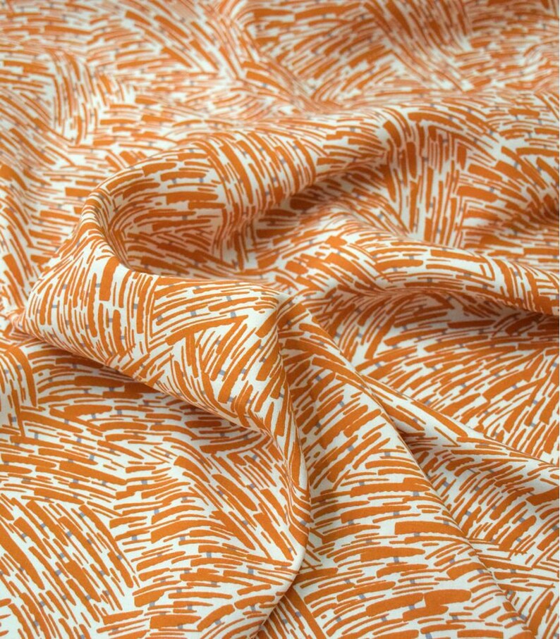 Rayon Challis Fabric From France in Canyon Wind - Etsy