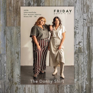 The Donny Shirt Sewing Pattern by Friday Pattern Company - Etsy