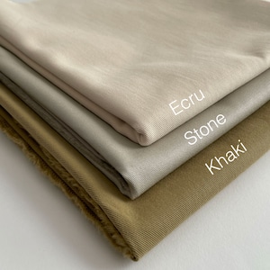 Premium Organic Cotton Twill Fabric in 14 Colors Midweight With a ...