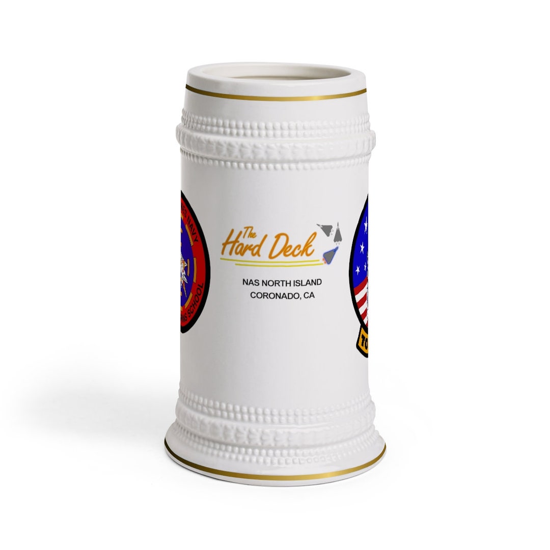 The Hard Deck Beer Mug, United States Navy F-14, Top Gun Mug, Tomcat ...