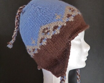 Beanie Hat Peruvian Hand Knitted Hat Colorful Hat 100% - Etsy
