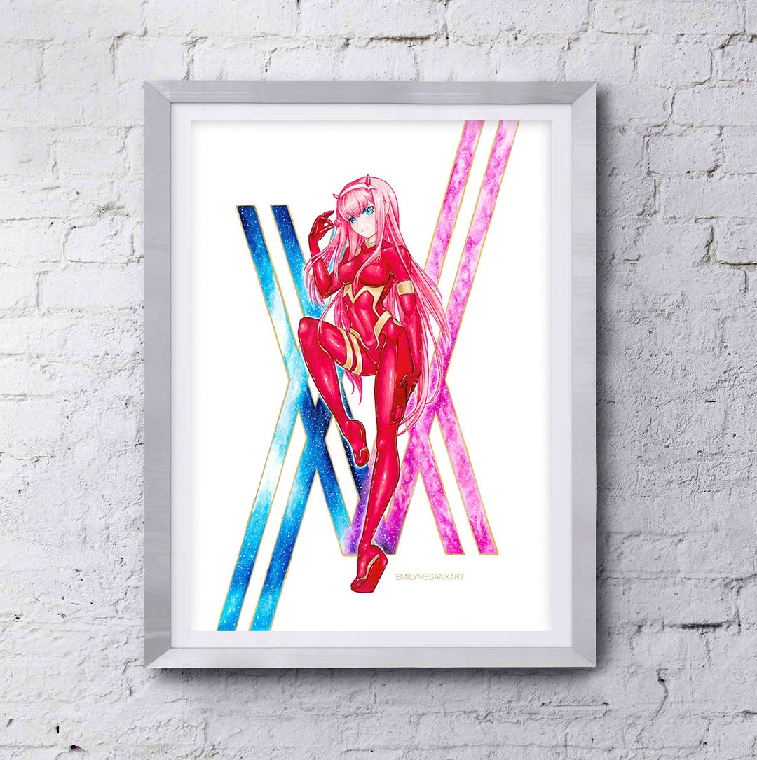 Zero Two Inspired Art Print - Etsy