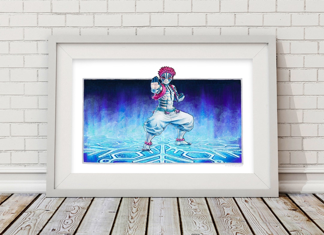 Akaza Inspired Art Print - Etsy