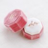 Personalised Triple Ring Box, Velvet Ring Box 3 Slot for Wedding ...