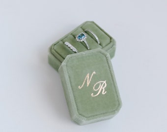 Sage Green Wedding Ring - Etsy