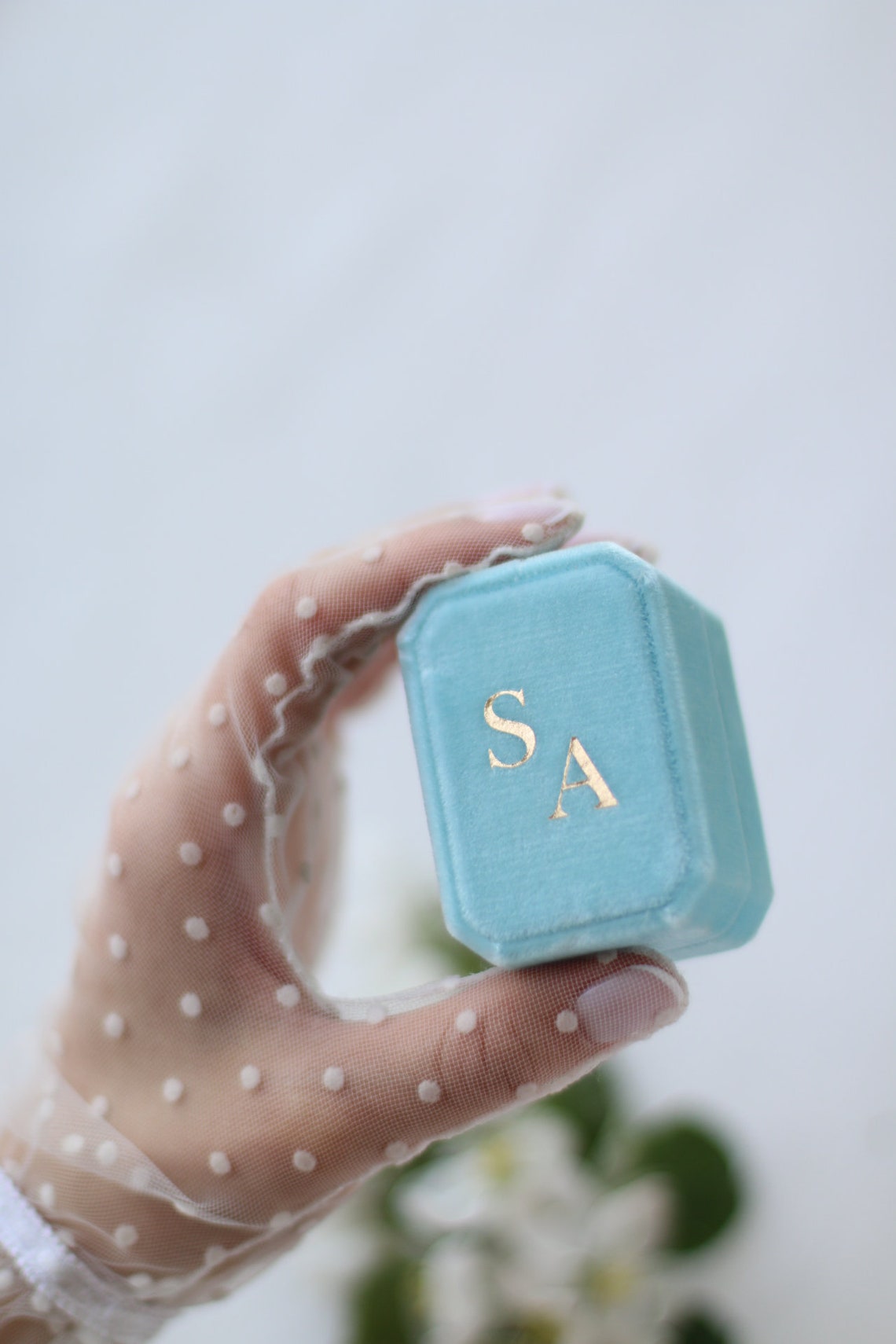 Three ring box triple ring box ring box for wedding ceremony | Etsy