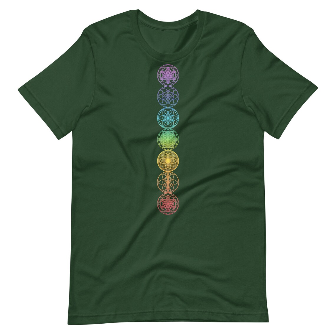Sacred Geometry 7 Chakras Spiritual Artwork Yoga Wear - Etsy