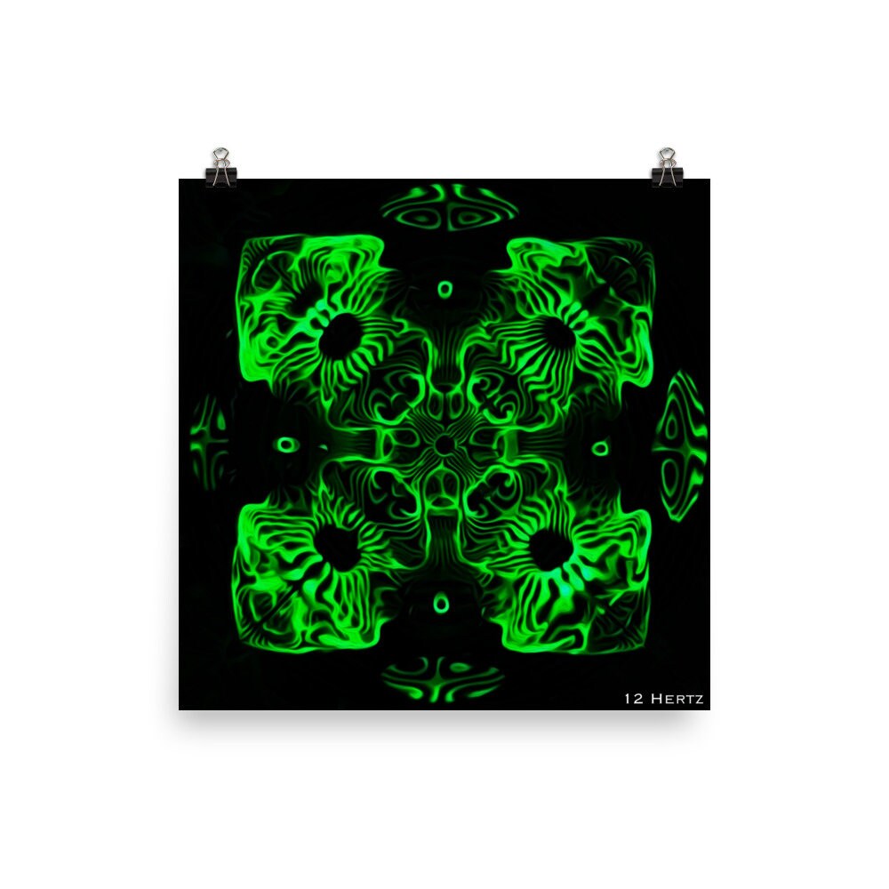 Cymatic Glyph Harmonic Vibrational Patterns 12 Hz Sound Frequency Visualization Energy Art Sonic ...