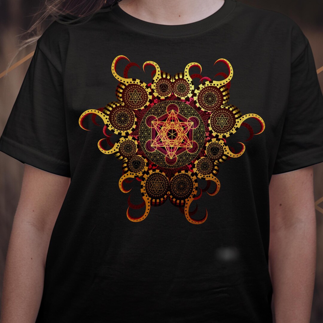 Metatron's Cube Organic Sacred Geometry Platonic Solids Psychedelic ...