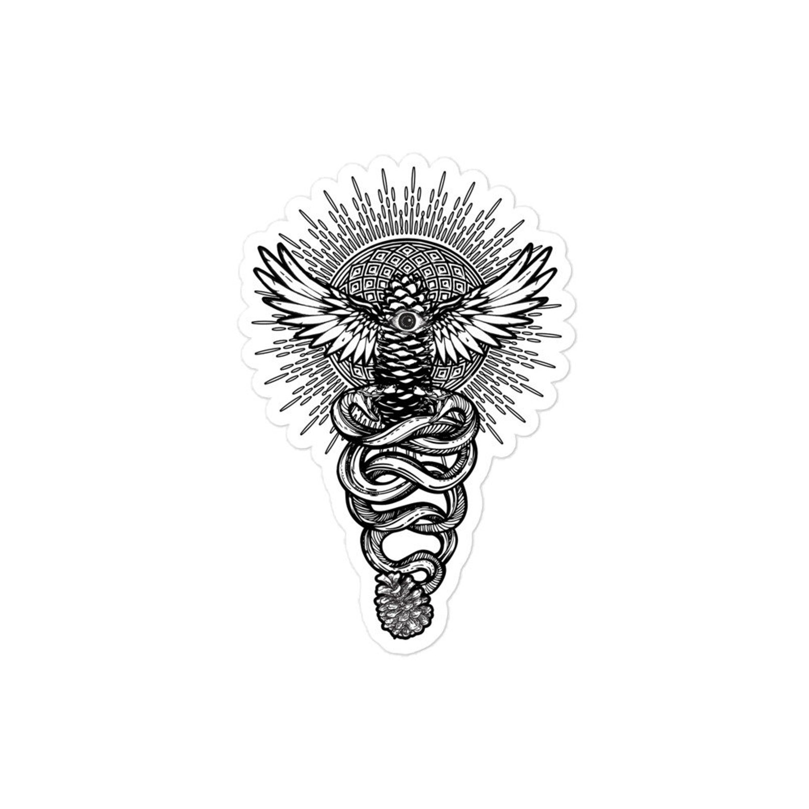 Awakened Pine Cone, Sacred Geometry, Spiritual Gift, Occult Symbolism ...