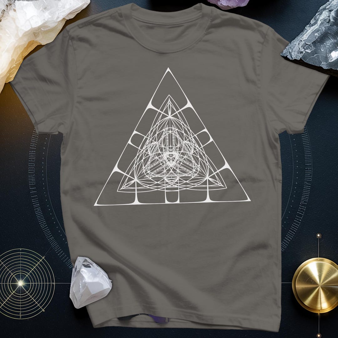 Alien Pyramid T-shirt | Sacred Geometry, Cosmic Symbol Tee - Etsy
