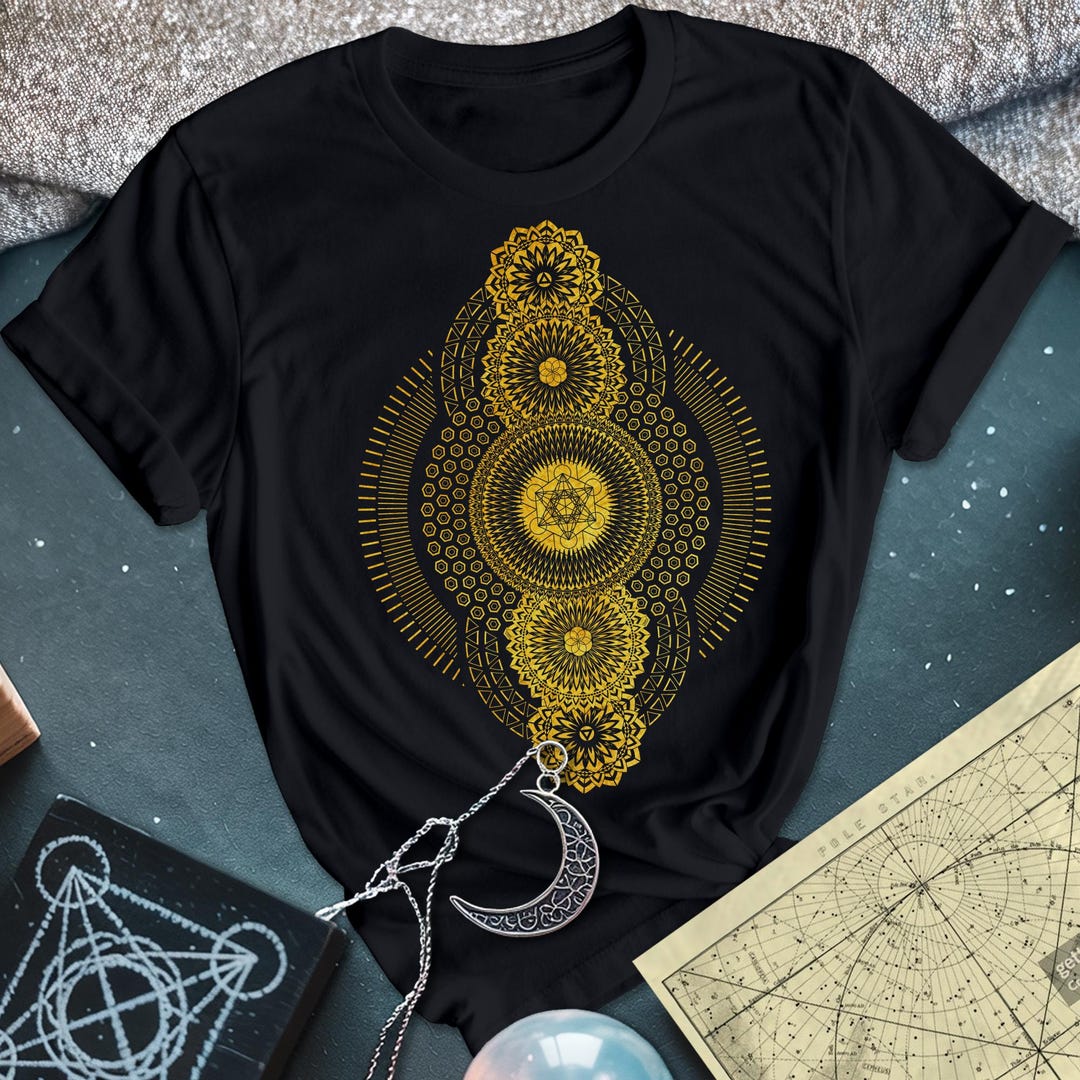 Metatron's Geometric T-shirt | Sacred Geometry, Festival Graphic - Etsy