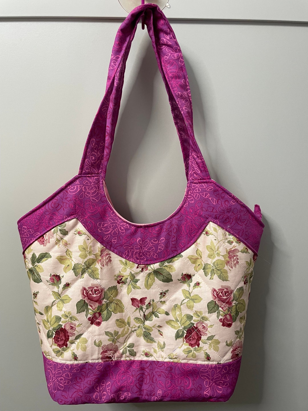 Handmade Curved Tote Bag - Etsy