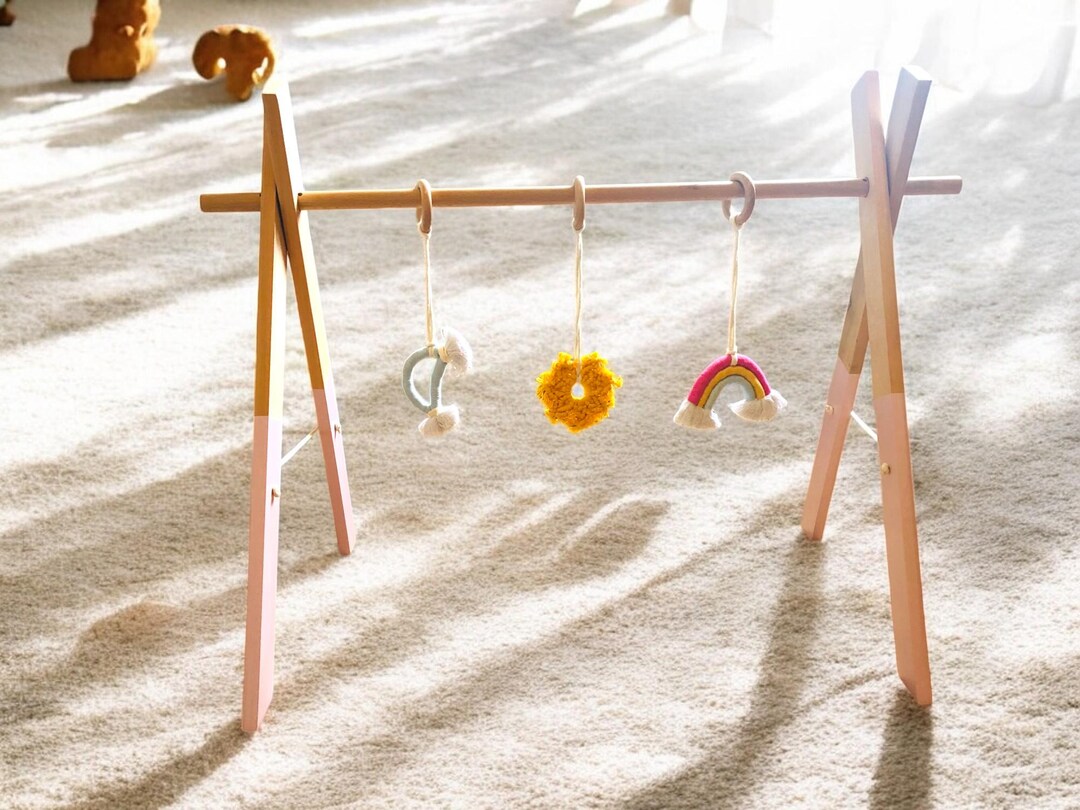 High Quality Eco Wooden Baby Play Gym Stand Activity Gym Handmade Play ...