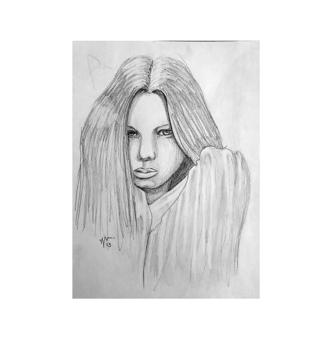 Smolder Sexy Woman Girl Original Sketch Drawing - Etsy