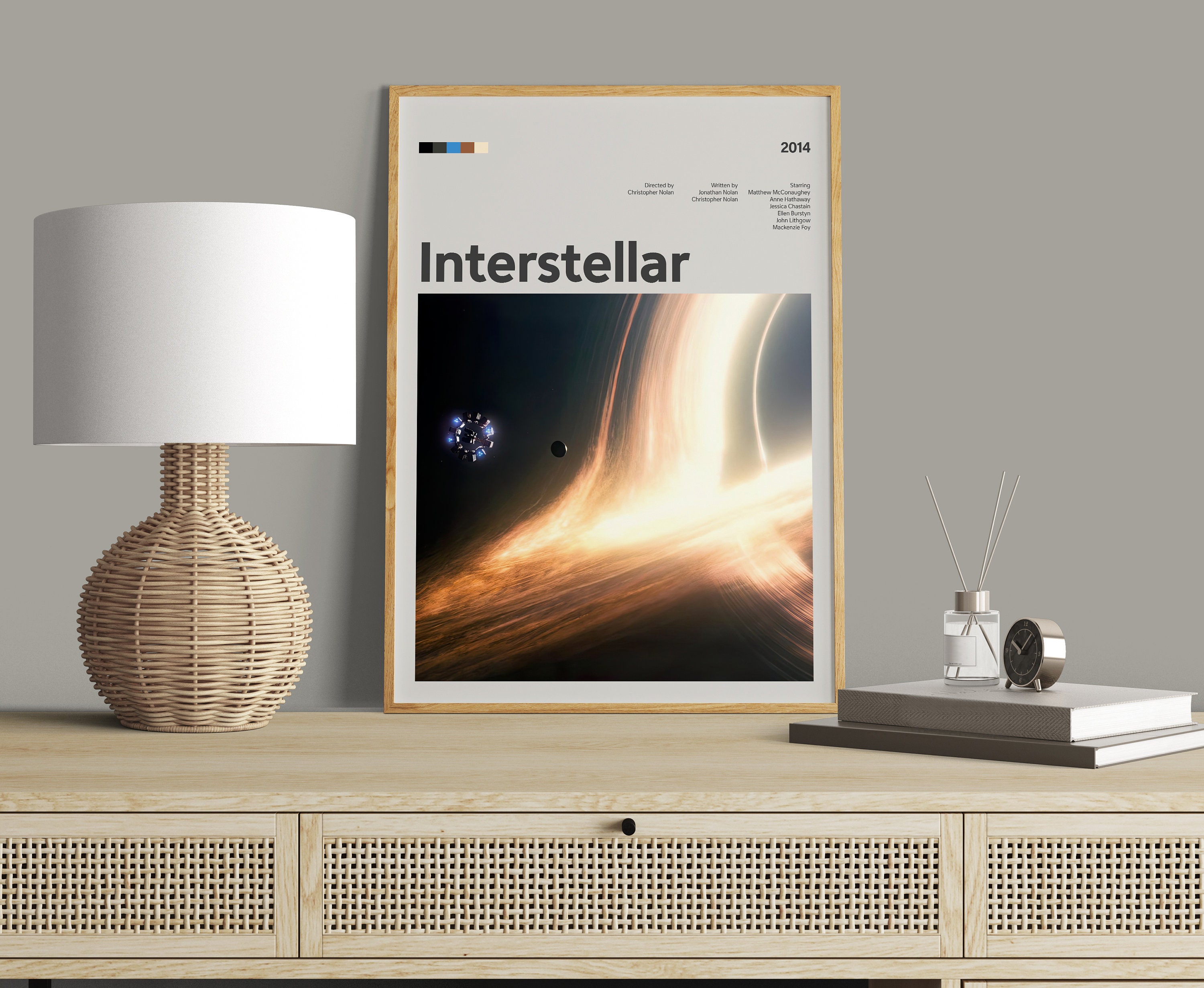 Interstellar Movie Poster | Movie Minimalist Poster, Modern Tv Series ...