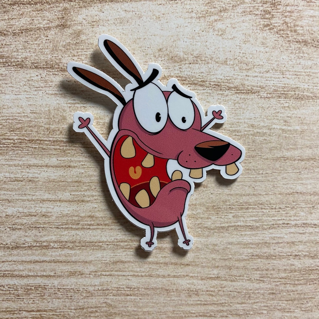 Courage the Doggo Sticker - Etsy