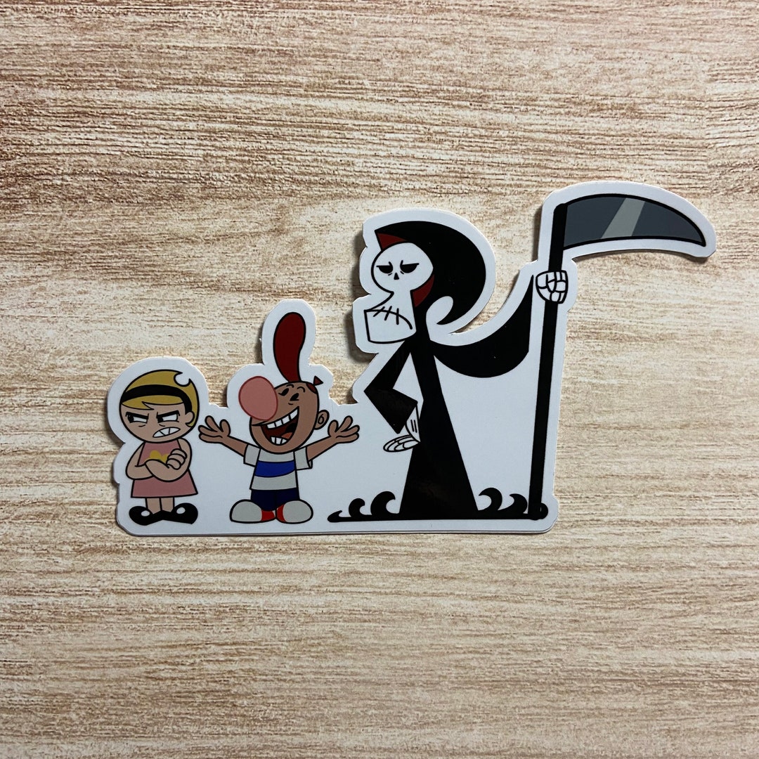 Grim, Billy, and Mandy Sticker - Etsy