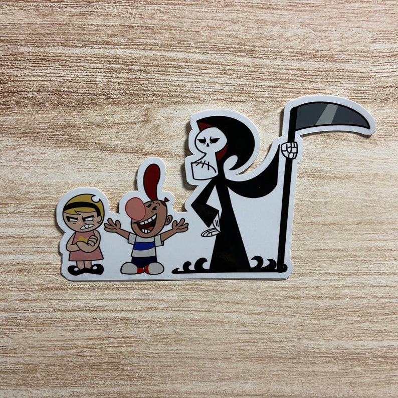Grim, Billy, and Mandy Sticker - Etsy