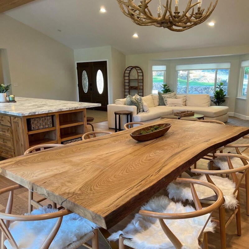 Natural Wood Table - Etsy