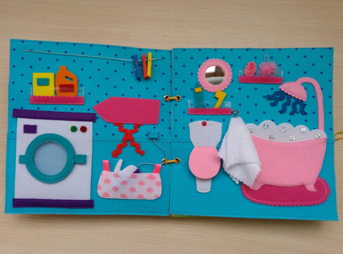 Quiet Book Quiet Book Pages Quiet Book for Girl Quiet Book | Etsy