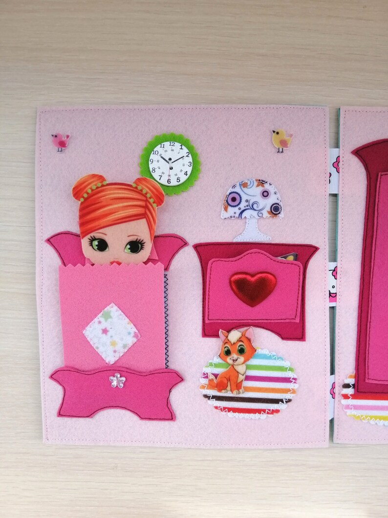 Quiet Book Dollhouse, Mini Book, Mini Books for Dolls, Dollhouse Quiet ...