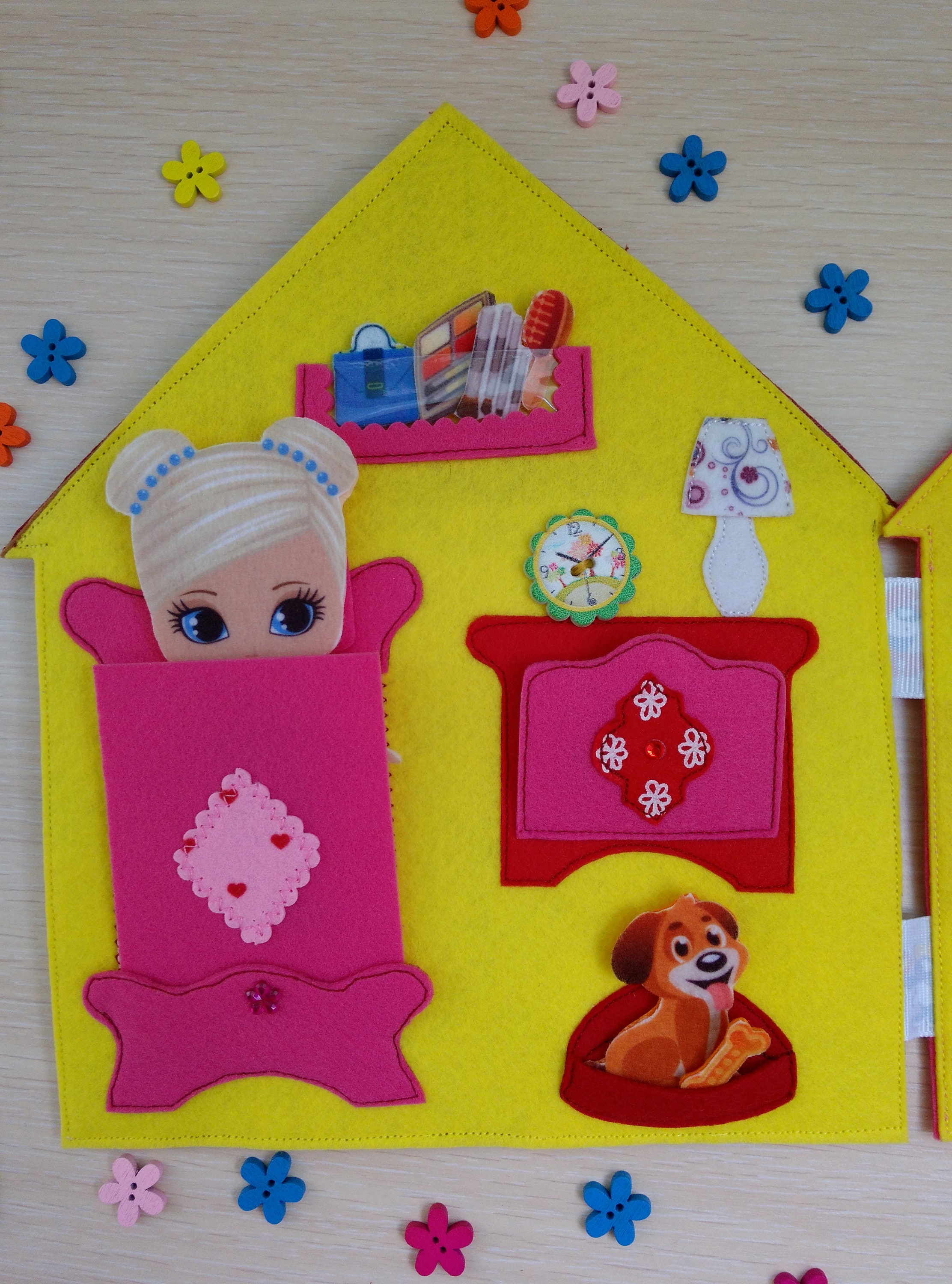 Quiet Book Dollhouse Personalized Quiet Book Busy Book Felt - Etsy