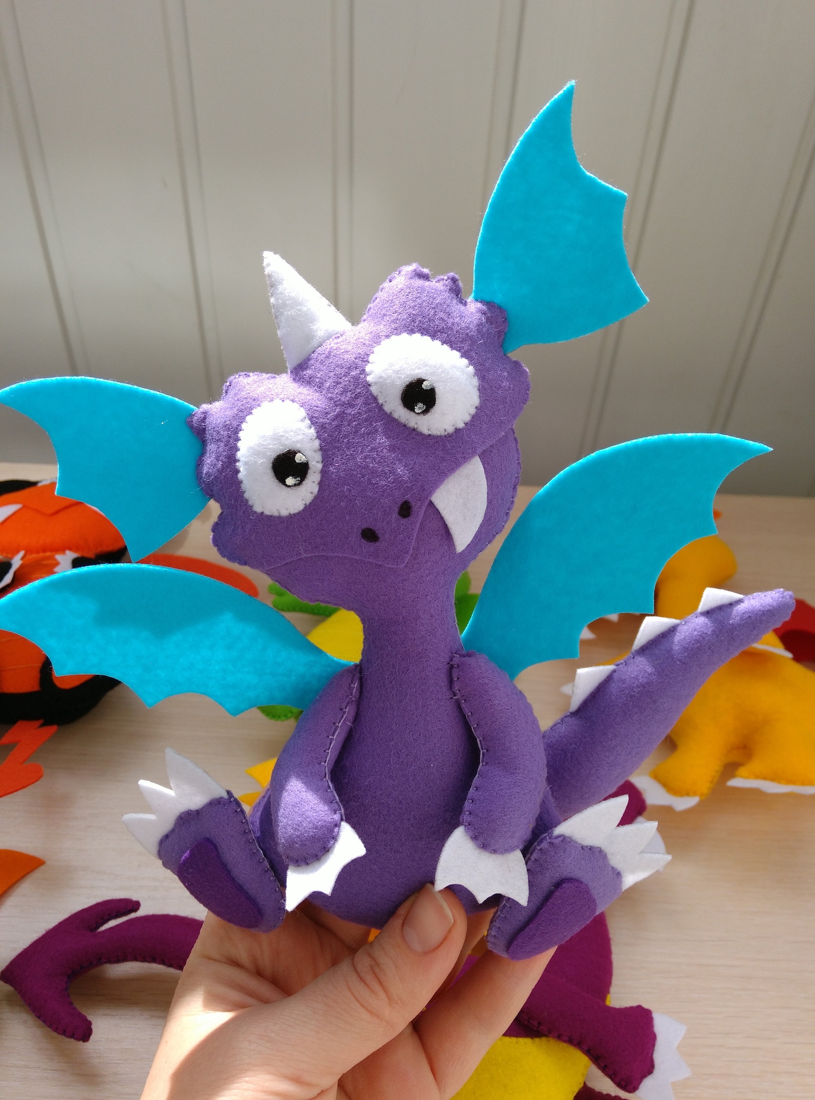 Felt Dragon Dragon Ornament Fantasy Dragon Dragon Gift - Etsy