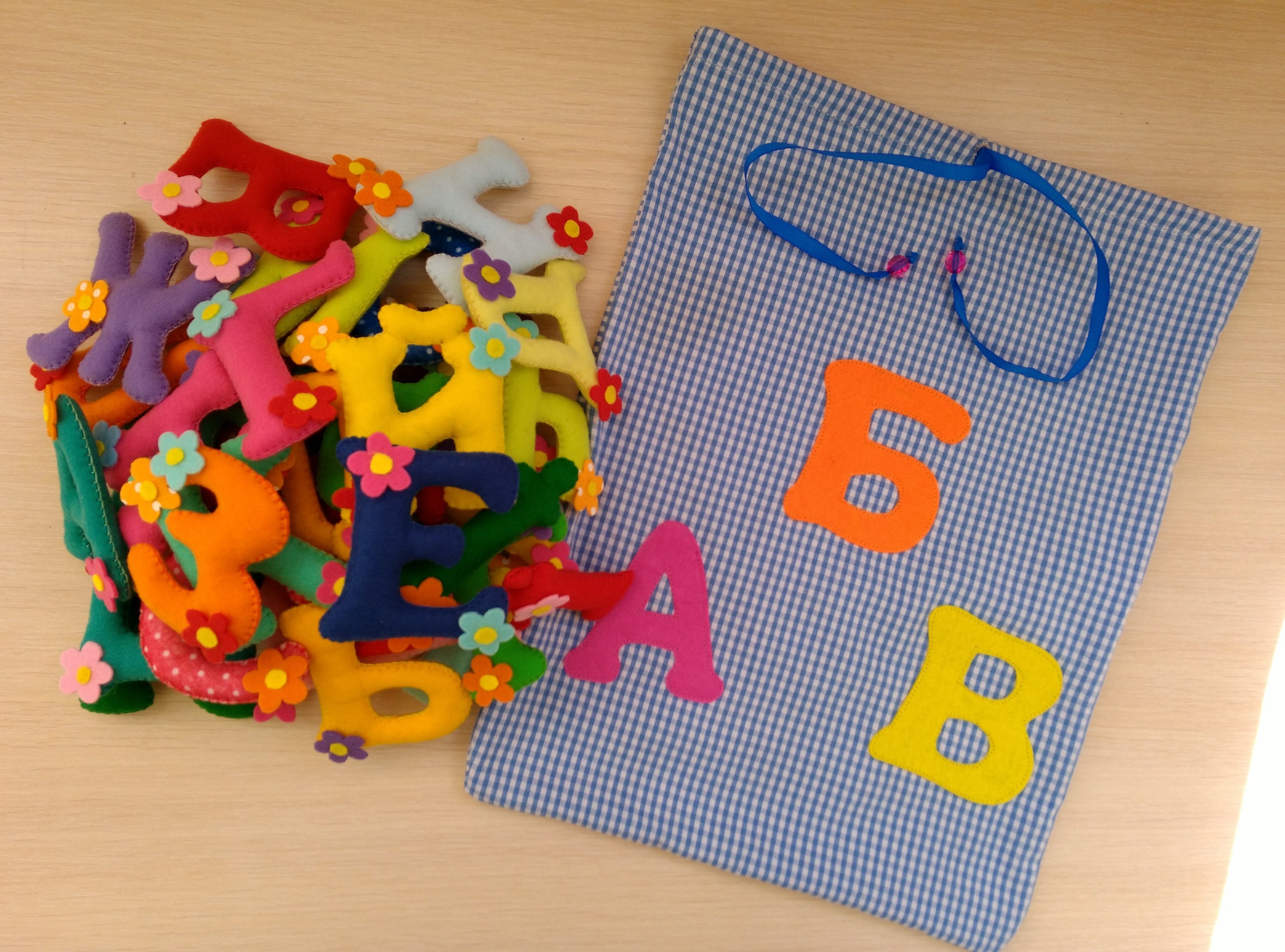 Felt alphabet ABC Toddler letter magnets Educational Toy | Etsy