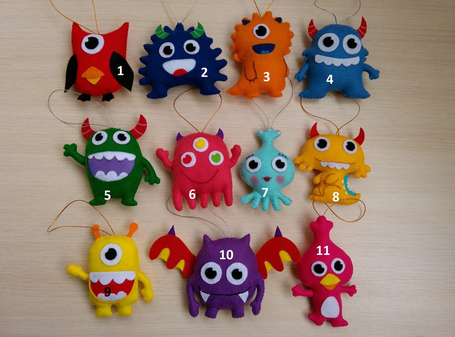 Monsters Toy Felt Monster Little Monsters Baby First Doll | Etsy