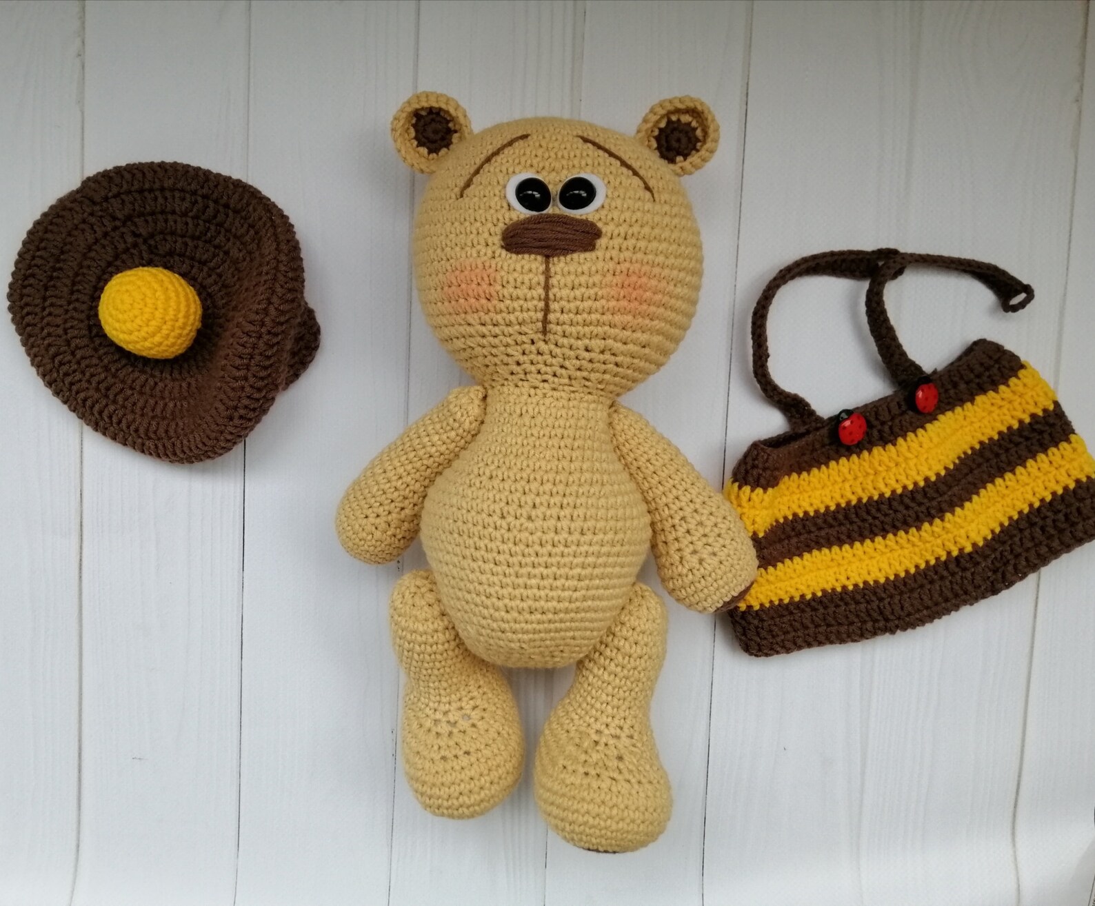 Crochet bear Cuddle me bear Amigurumi bear Crochet animals | Etsy