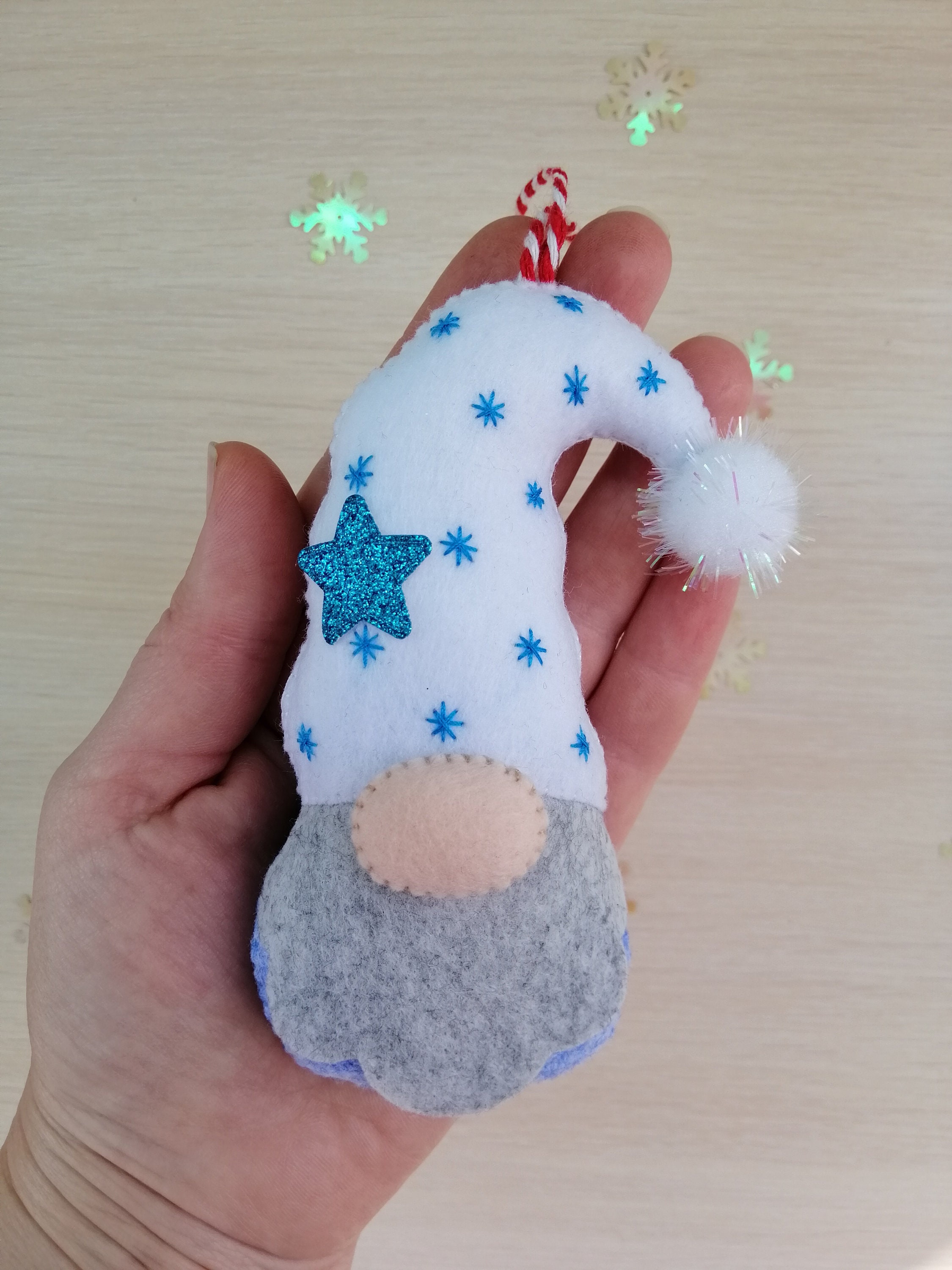 Kerstkabouter Vilten kabouter Kerst ornamenten Ornamenten - Etsy België