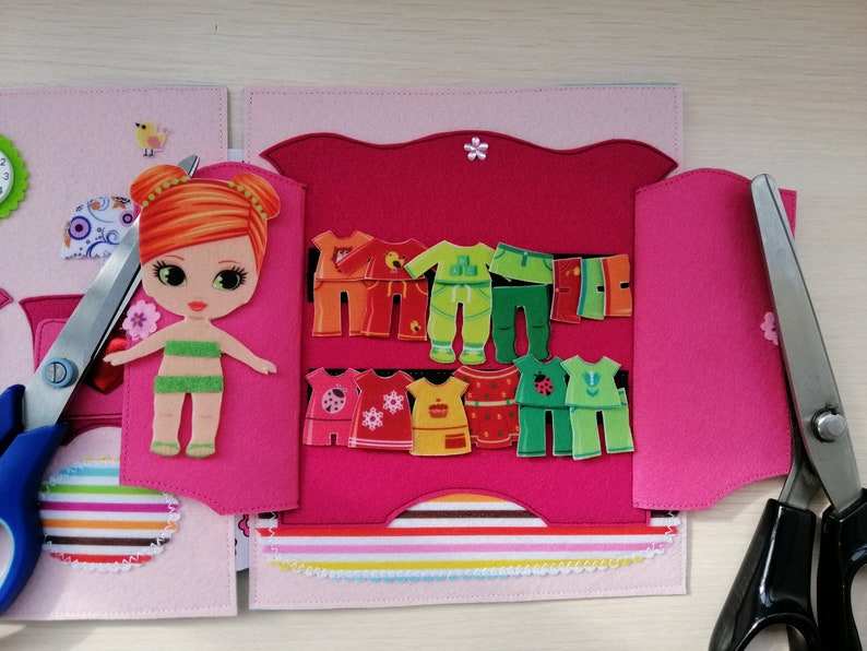 Quiet Book Dollhouse, Mini Book, Mini Books for Dolls, Dollhouse Quiet ...