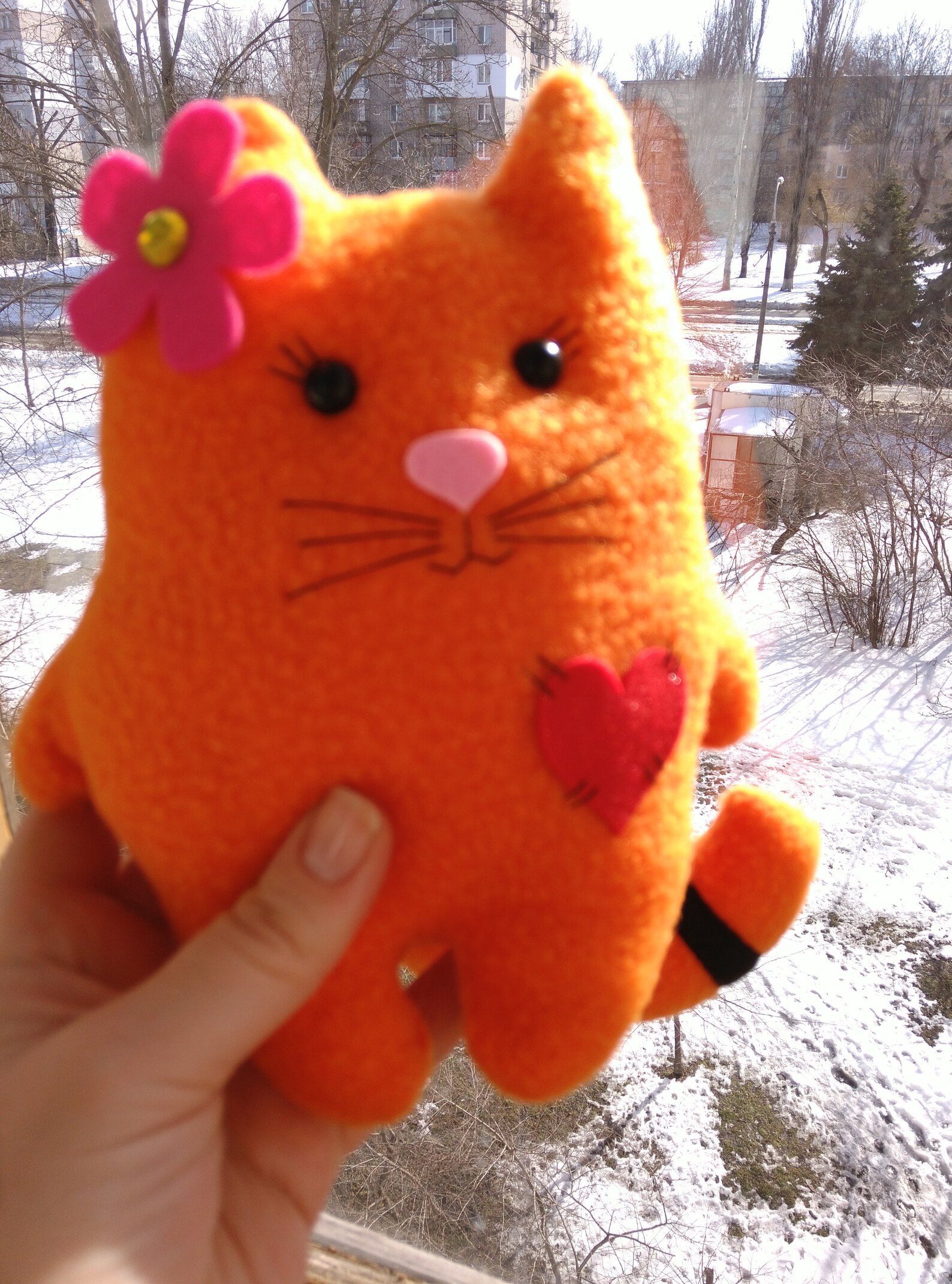 Stuffed Cat Plushie Cat Kitty Doll Cat Toy Orange Cat - Etsy