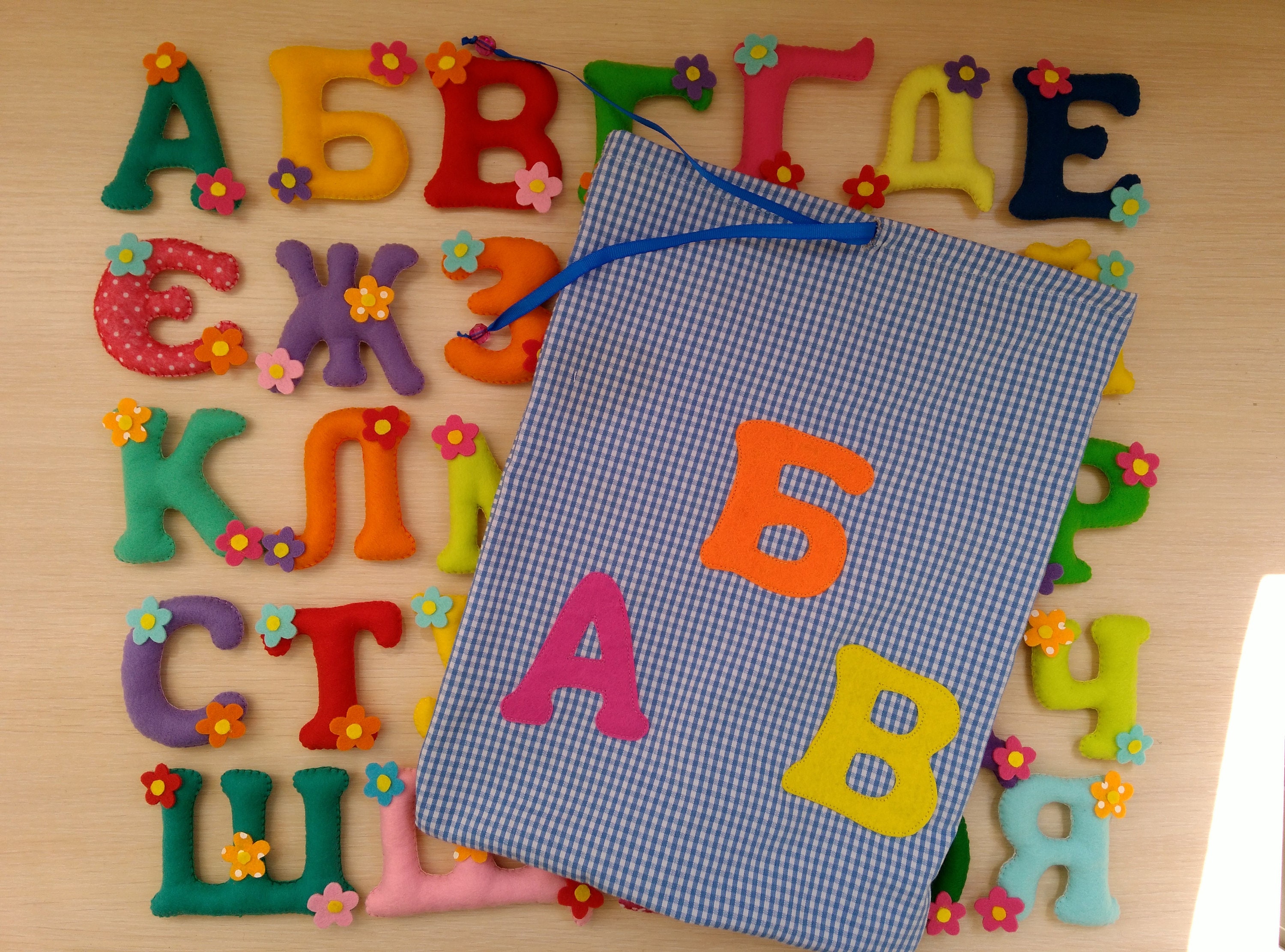 Felt alphabet ABC Toddler letter magnets Educational Toy | Etsy