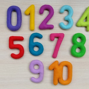 Felt Numbers, Numbers, Birthday Decor, Felt Ornament, Toddler ...